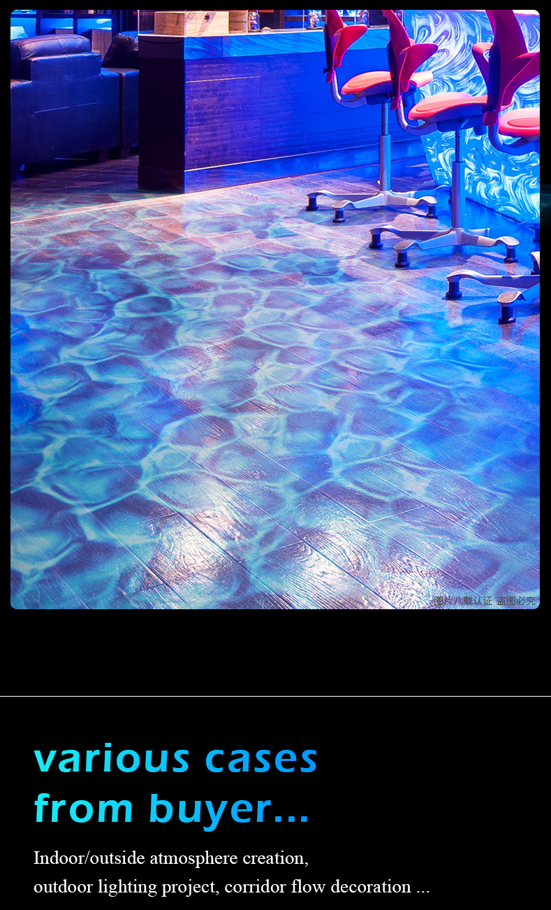 LED ocean water waving lamp high power projection lamp dynamic water ...