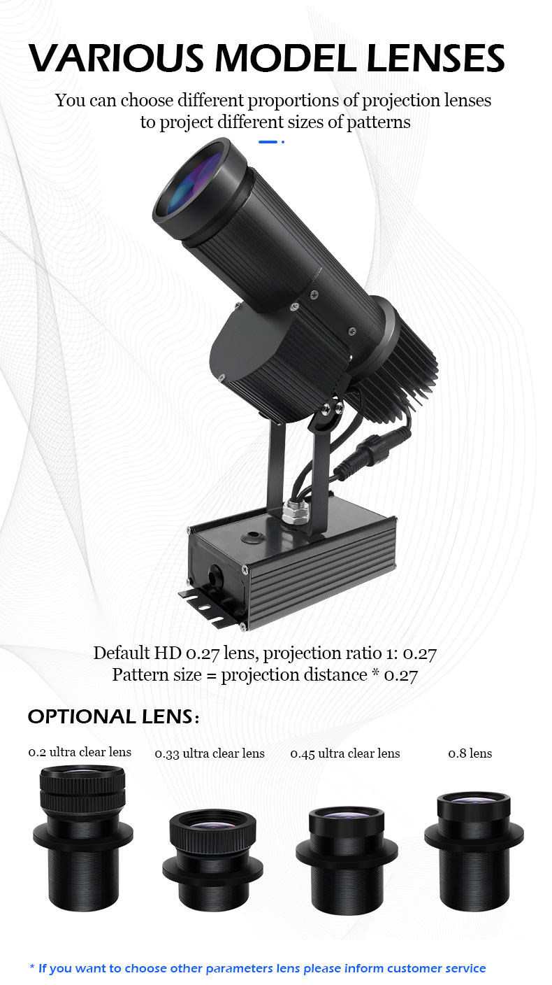 15w logo lamp static advertising projection lamp - Noparde logo gobo ...