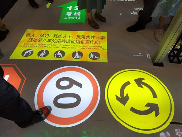 Engineering safety warning projector manufacture - Noparde logo gobo ...