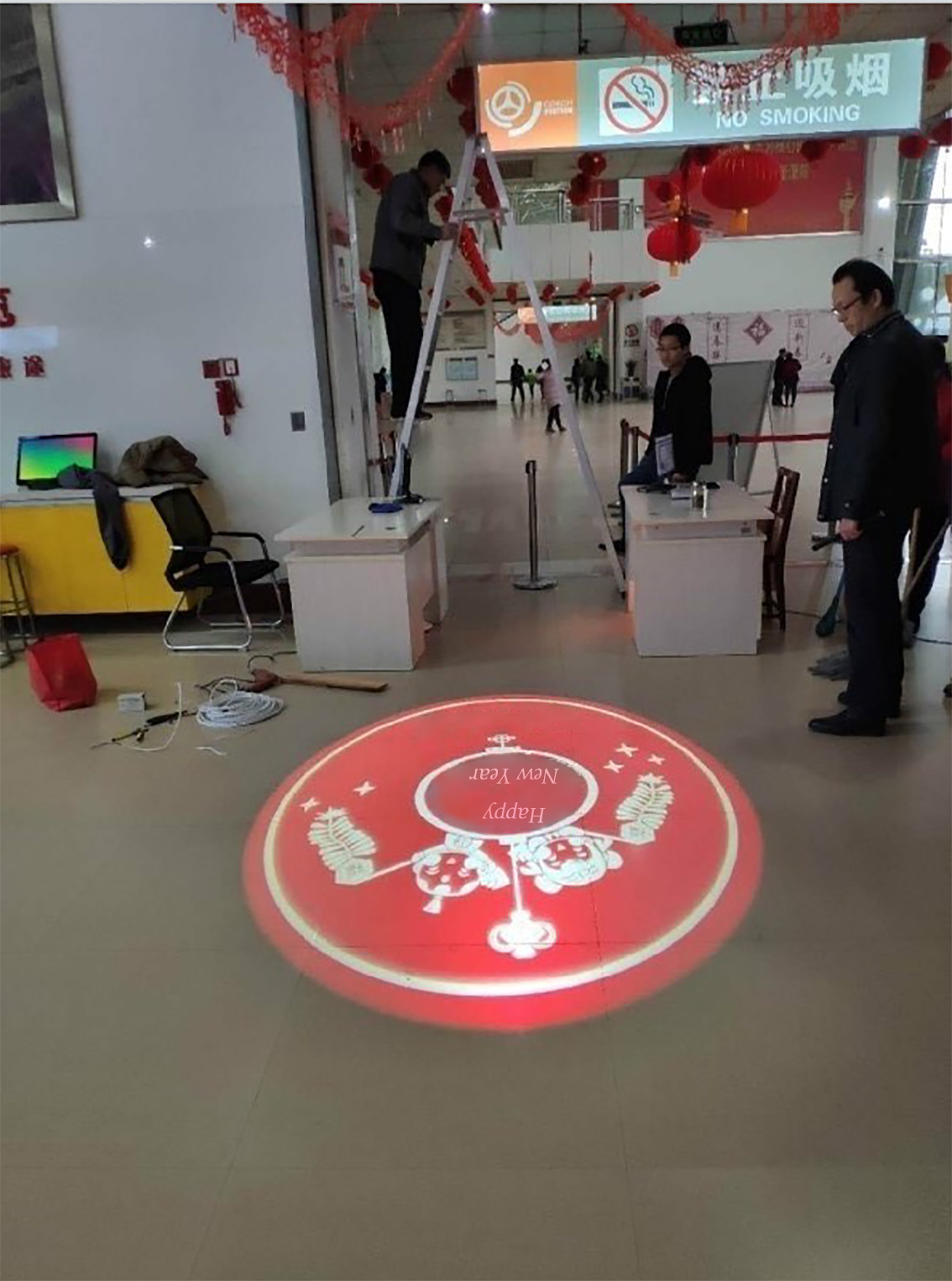 How much is a shopping mall projector？ - Noparde logo gobo projector