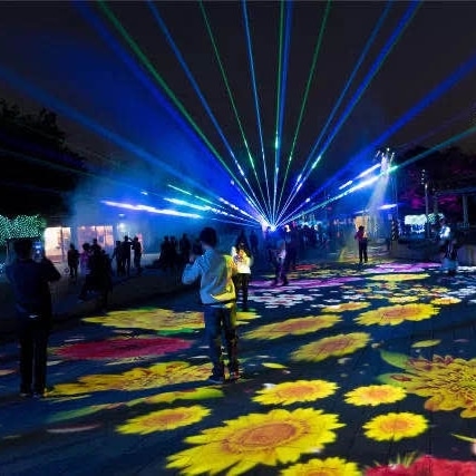 Outdoor projector–the function of the lighting projects in the city ...